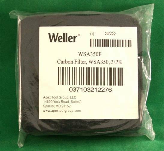 (3) Carbon Charcoal Filters for Weller Benchtop Smoke Fume Trap ...