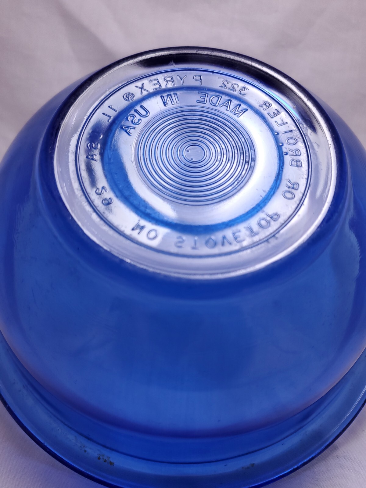 Pyrex Nesting Mixing Bowl Set Cobalt Blue Glass 10" Bowl 325 and 7 ...