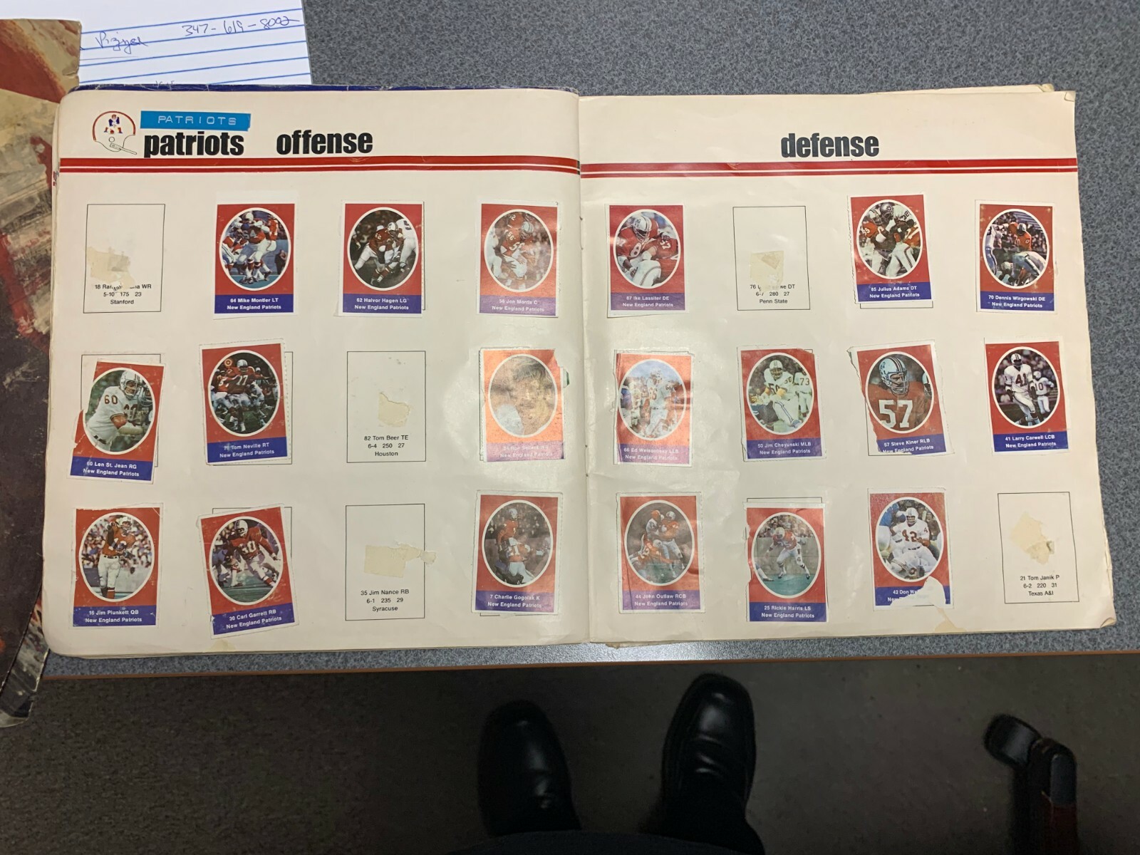 1972 Sunoco NFL Action Stamp Book (With Wear but Many Full Pages) | eBay