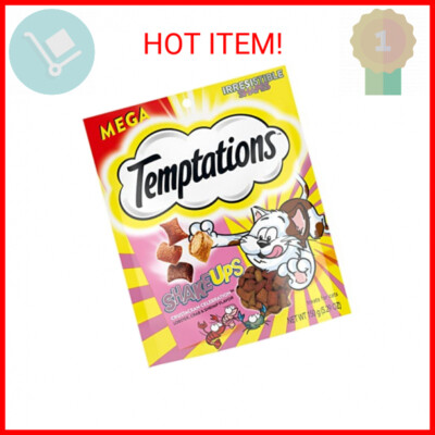 TEMPTATIONS ShakeUps Crunchy Soft Cat Treats Crustacean Celebration 5. ...