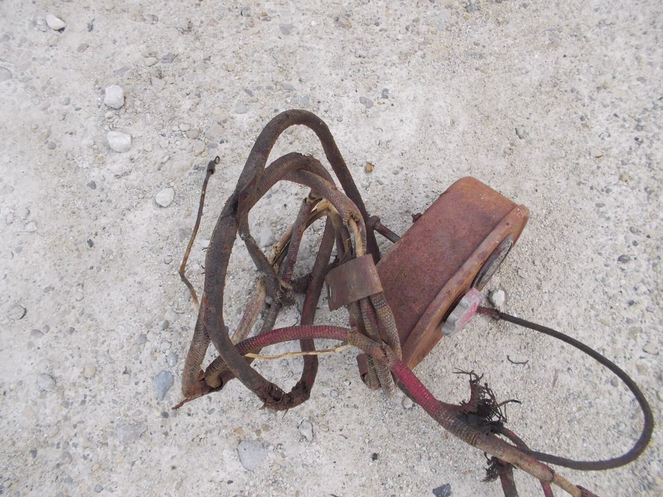 Farmall B BN IH tractor amp gauge box light & switch OLD wire harness ...