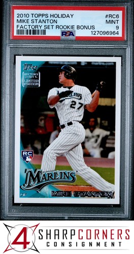 2010 TOPPS HOLIDAY FACTORY #RC6 MIKE GIANCARLO STANTON RC PSA 9 | eBay