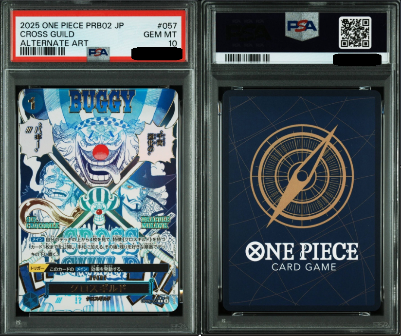 PSA 10 CROSS GUILD Alternate Art OP09-057 Buggy PRB-02 One Piece Card ...
