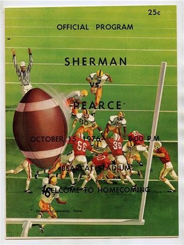 Sherman Bearcats Texas vs Pearce Mustangs High Homecomming Football ...