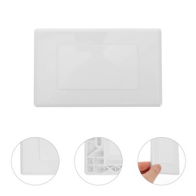 4 Pcs Blank Socket Cover Plate Wall Blanking White Electrical Outlet ...