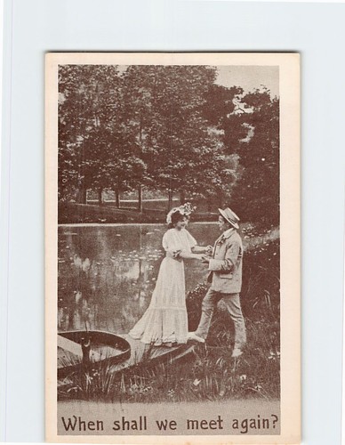 Postcard "When shall we meet again?" Love/Romance Lovers Print | eBay