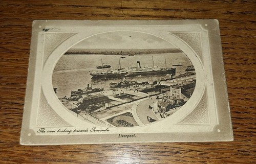 White Star Line SS Arabic(I) birds eye view at Liverpool original ...