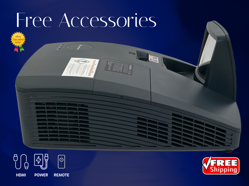 Ultra Short Throw 3300 Lumens DLP Projector for Math Classrooms HDMI w ...