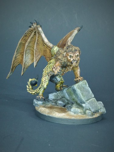Reaper Bones 5 Unreleased Dragon-Lion (Dragonne) Miniature Painted | eBay