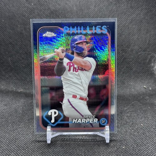 2024 Topps Chrome Bryce Harper Prism Refractor #62 Philadelphia ...