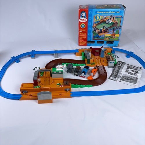TOMY Trackmaster Thomas Timber Yard Set Complete Deluxe Action Track ...