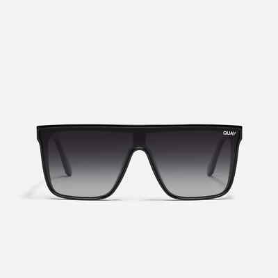 Quay Australia Nightfall Oversized Sunglasses Black/Smoke Fade - New | eBay