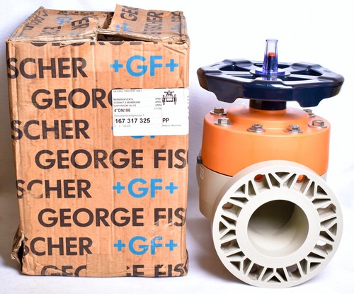 Georg Fischer Type 317 Manual Diaphragm Valve PP EPDM 4" DN100 167.317. ...