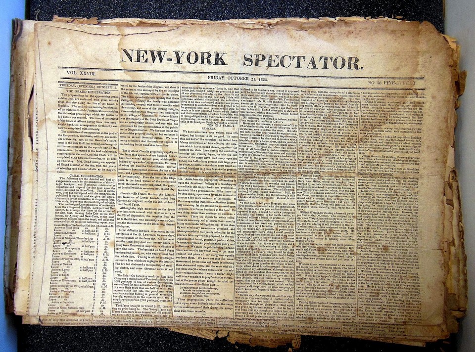33 Very Rare USA Newspapers from 1824 -1862. Collection found in a ...