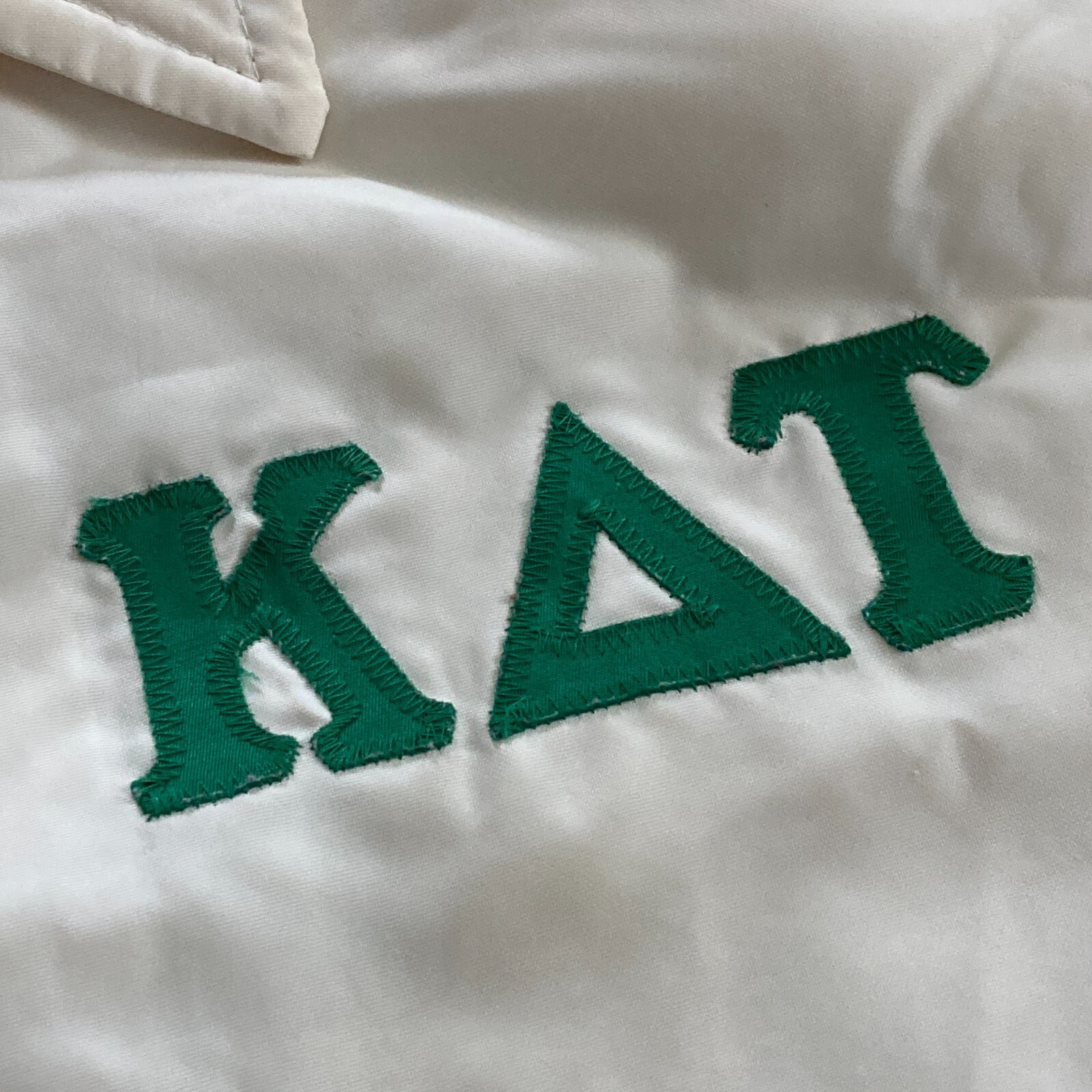Vintage 60s Kappa Delta Tau Sorority Coaches Jacket E… - Gem