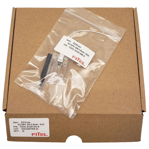 OFS FItel EZ!Fuse Splice On LC Connectors SM APC 250/900μm Fiber FSOC ...