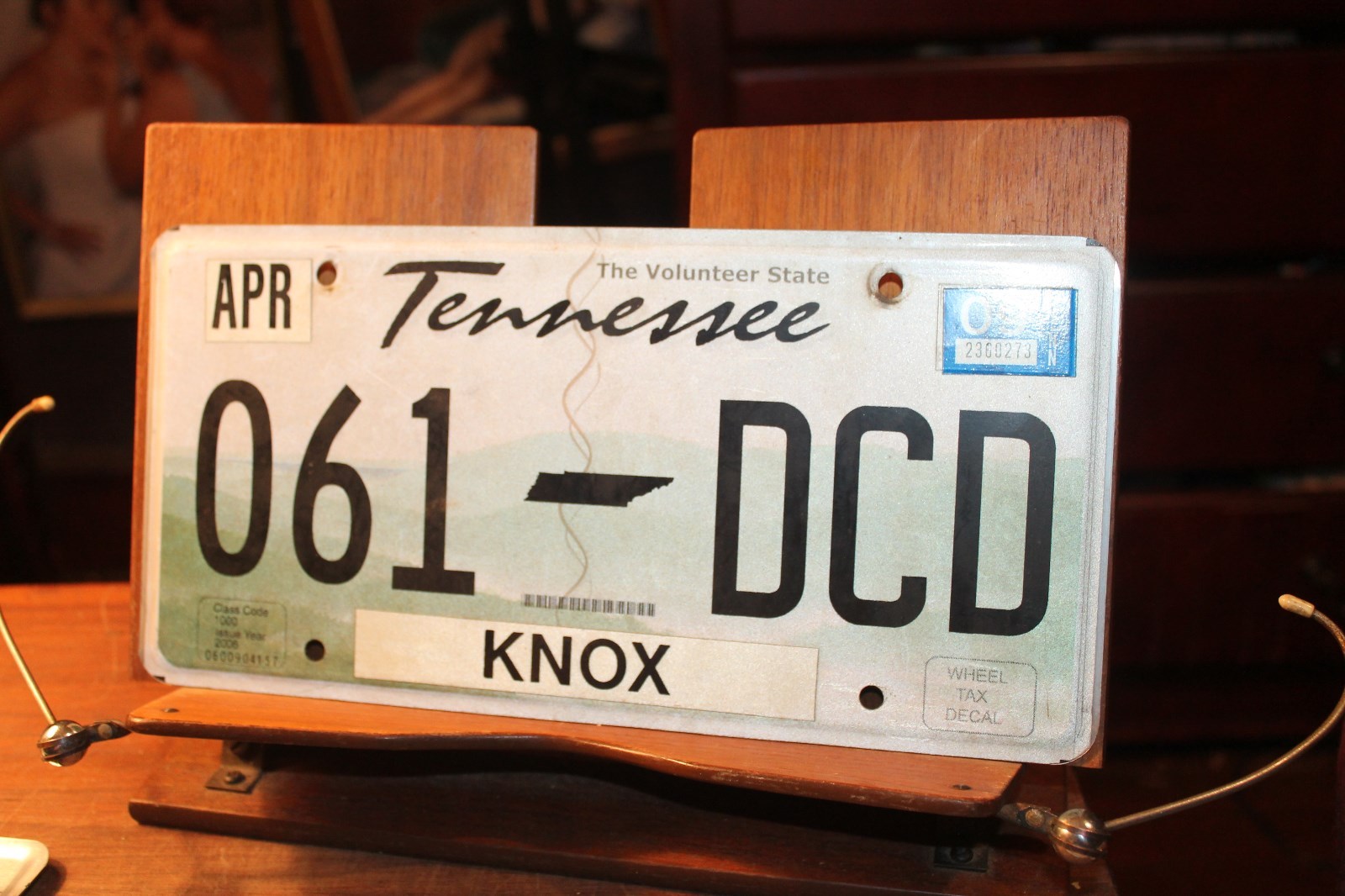 2009 Tennessee License Plate Knox County 061-DCD | eBay