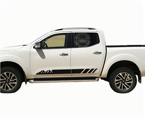 Mountain Stripes Graphics Sticker For Nissan Navara Np300 Off Road Side ...
