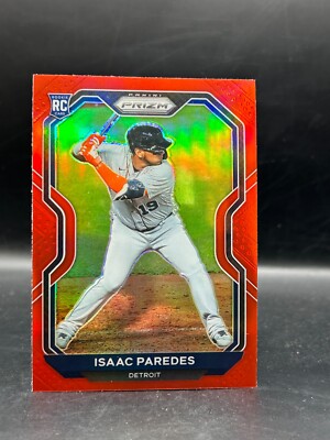 2021 Panini Prizm ISAAC PAREDES Red Prizm Parallel Rookie Card #43 | eBay
