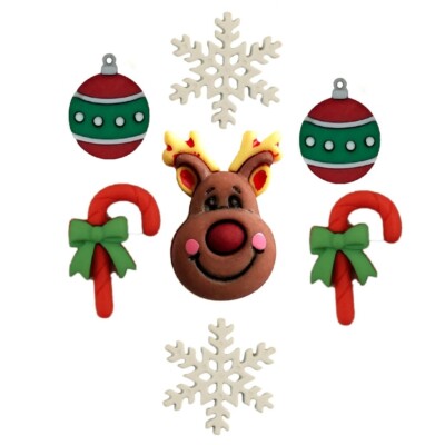 Rudolph Shines 4136 - Buttons Galore - Christmas Trees - Craft Sewing ...