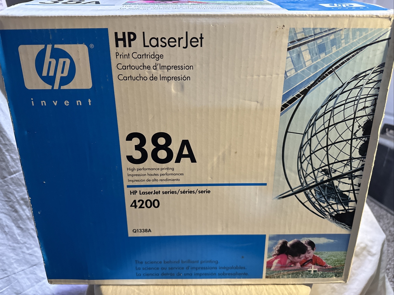 HP Q1338A 38A BLACK LASERJET TONER NEW FACTORY SEALED IN PLASTIC ...