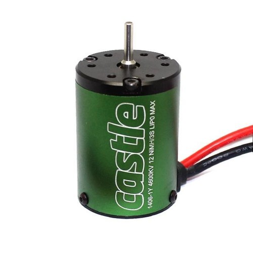 Castle 1406-1Y 4600KV 4-Pole Brushless Motor 2-3S for 1/10 RC Buggy ...