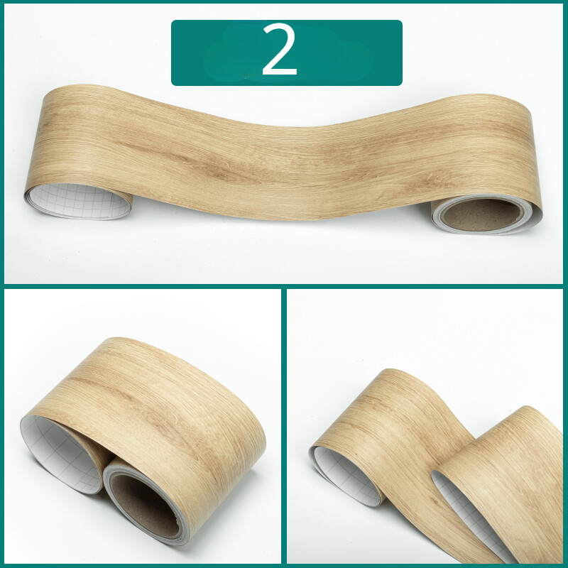 5M Wood Grain Waistline Wall Sticker Self Adhesive Skirting Border ...