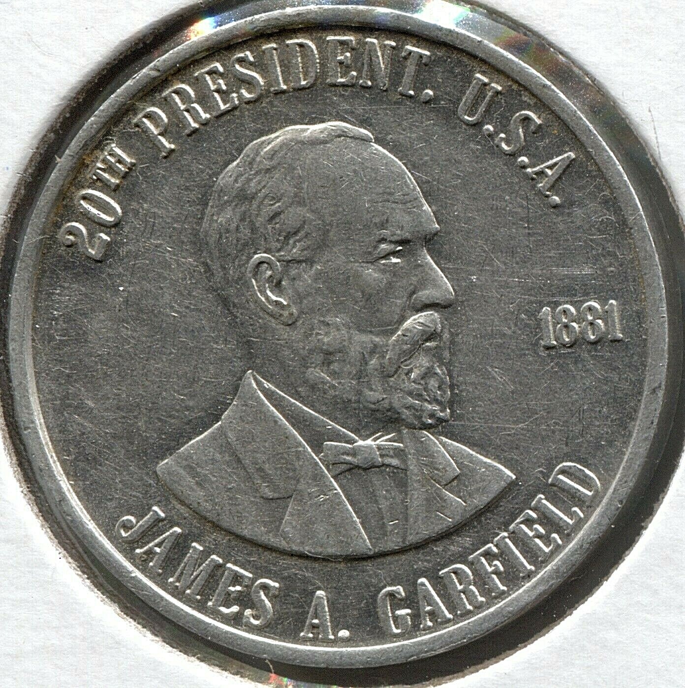 Presidential Commemorative Token - James Garfield - 20th Pres. - Lot TT ...