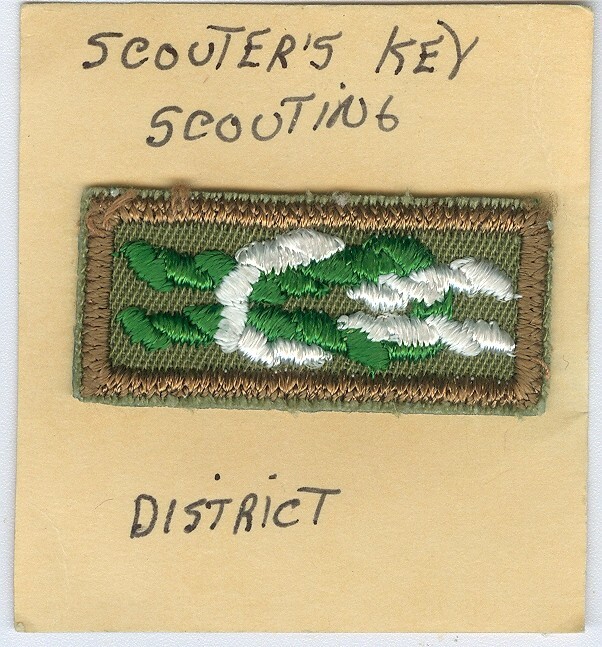 Boy Scout Scouter's Key Award Square Knot | eBay