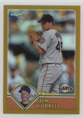 2003 Topps Chrome Gold Refractor 139/449 Tim Worrell #368 n1u | eBay