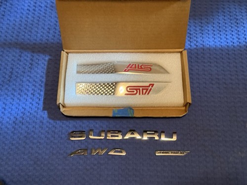 2015-2021 Subaru WRX STI Fender Emblems & Trunk Rear Badges OEM | eBay