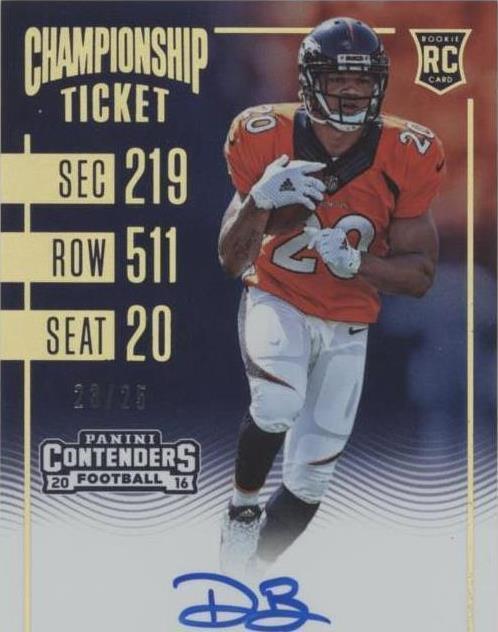 2016 Panini Contenders - Rookie Ticket RPS Devontae Booker #316 ...