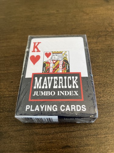 Maverick Playing Cards - Jumbo Index BLUE SEALED Model No. 1206 Plastic ...
