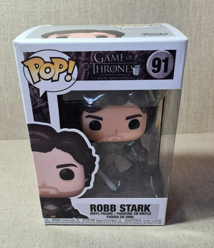 GAME OF THRONES IRON ANNIVERSARY ROBB STARK + SWORD 3.75" POP VINYL ...