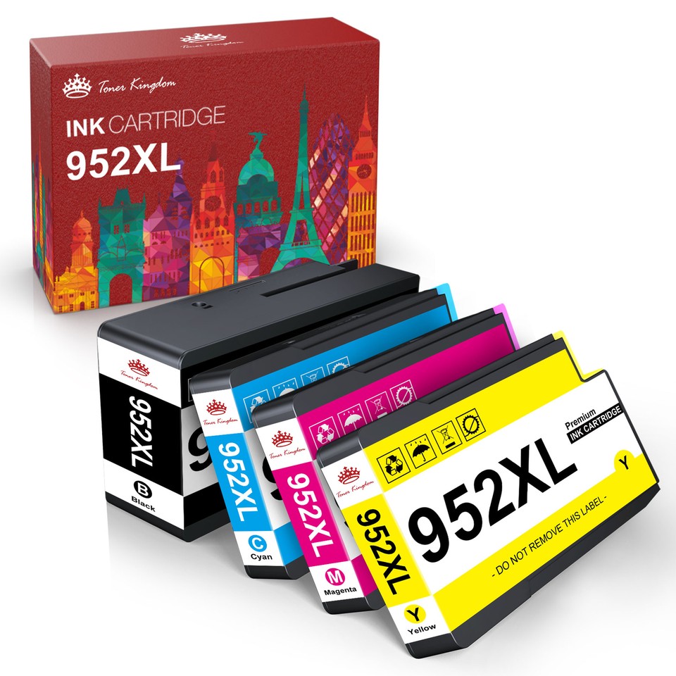 952XL Black Color Ink Cartridges For HP Officejet Pro 7730 8200 8710 ...