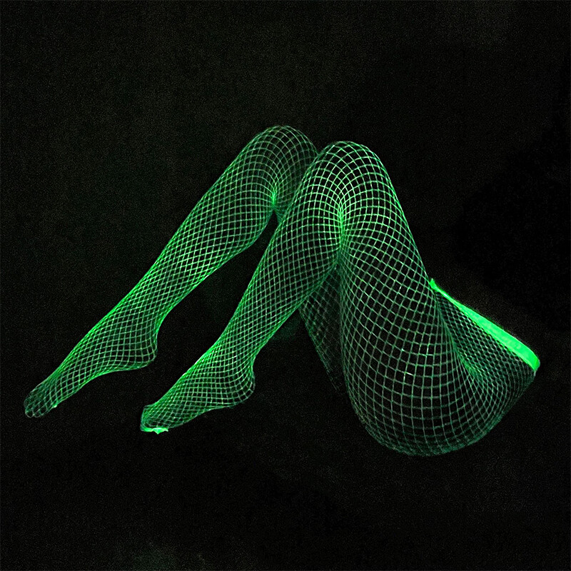 Sexy Women Luminous Fishnet Stockings Glow in the Dark Fishnets ...