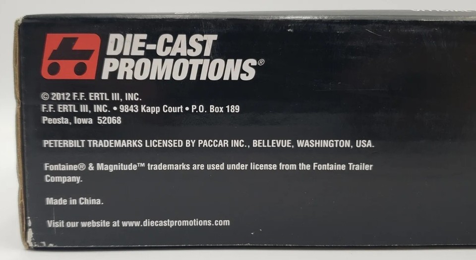 HWC Peterbilt Model 379 w/ Fontaine Lowboy & Wire Spools Load By DCP 1/ ...