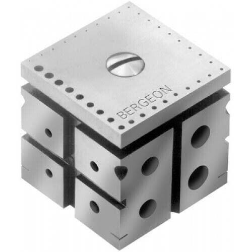 Bergeon 5079 Riveting Stake with 52 Holes, in Steel Sizes: 40 x 40 x 40 ...