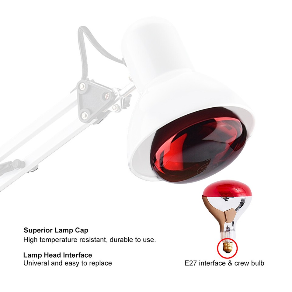 E27 275W LED Infrared Heat Lamp Bulb Therapeutic For Therapy Health ...