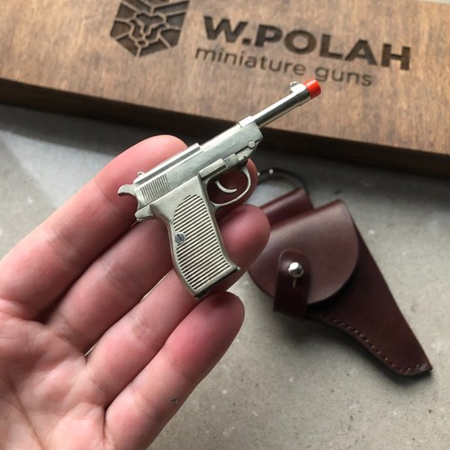 Gun keychain Walther P38 Cap gun Mini pistol Mini gun Fob gun Miniature ...