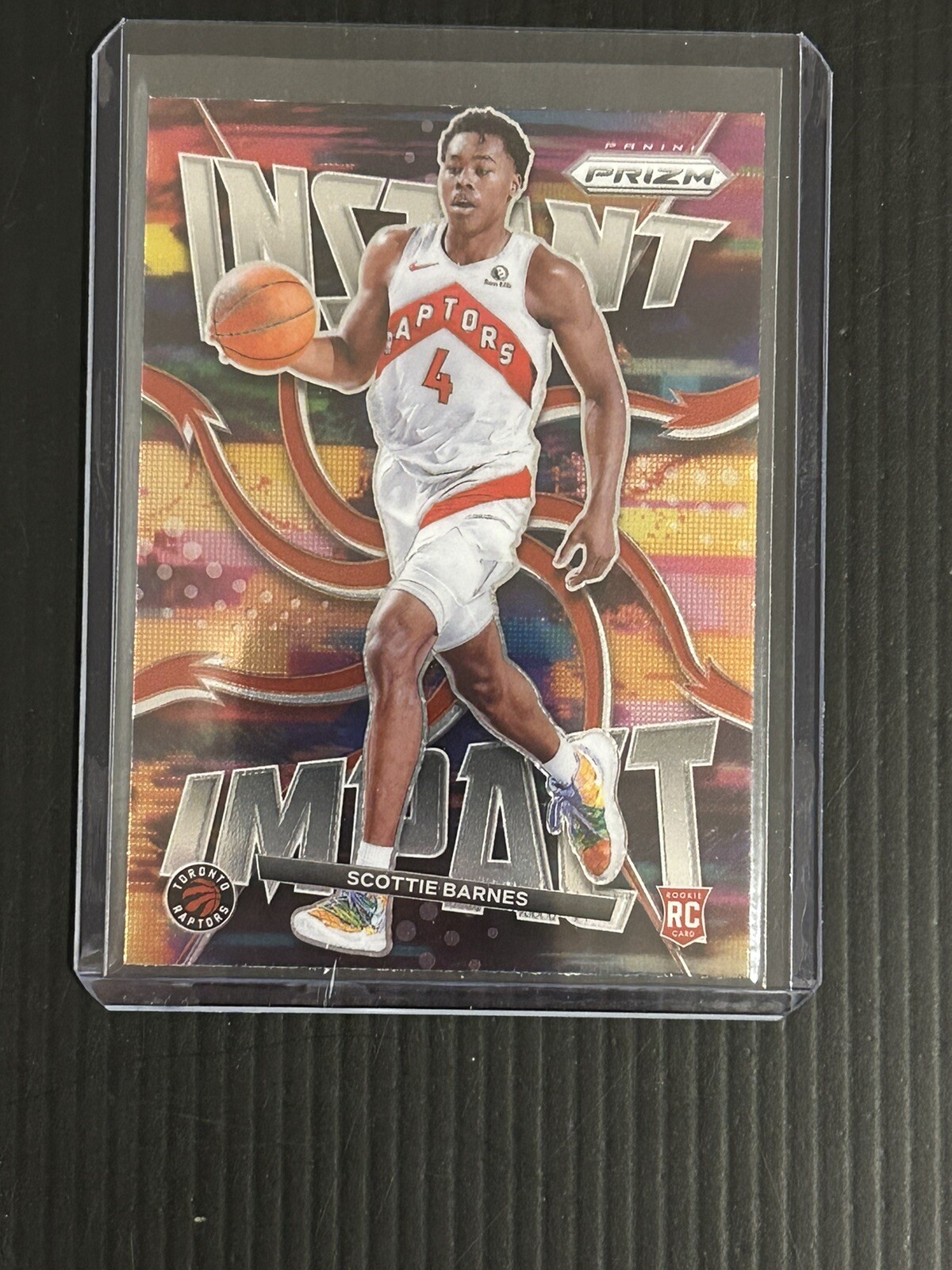 SCOTTIE BARNES ROOKIE 2021-22 PANINI PRIZM #16 (INSTANT IMPACT) TORONTO ...