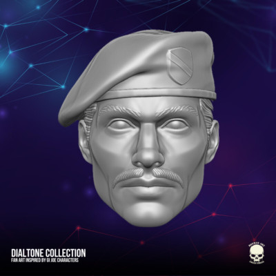 Dial Tone Communications Officer custom head for GI Joe action figures ...