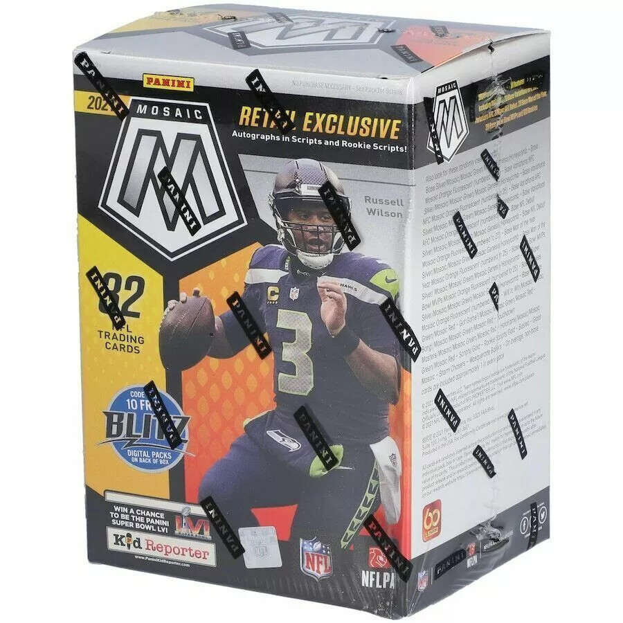 NEW 2021 Panini Mosaic Football NFL Mega Box, Hanger, Blaster, Fanatics ...
