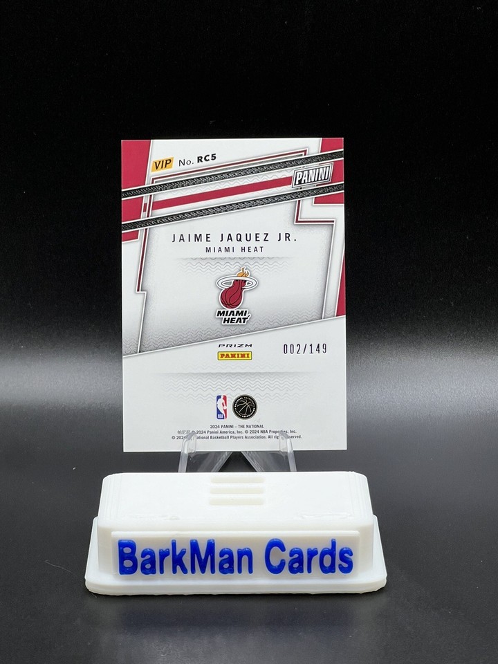 2024 Panini The National VIP Gold Packs Jaime Jaquez Jr RC Red Ice ...