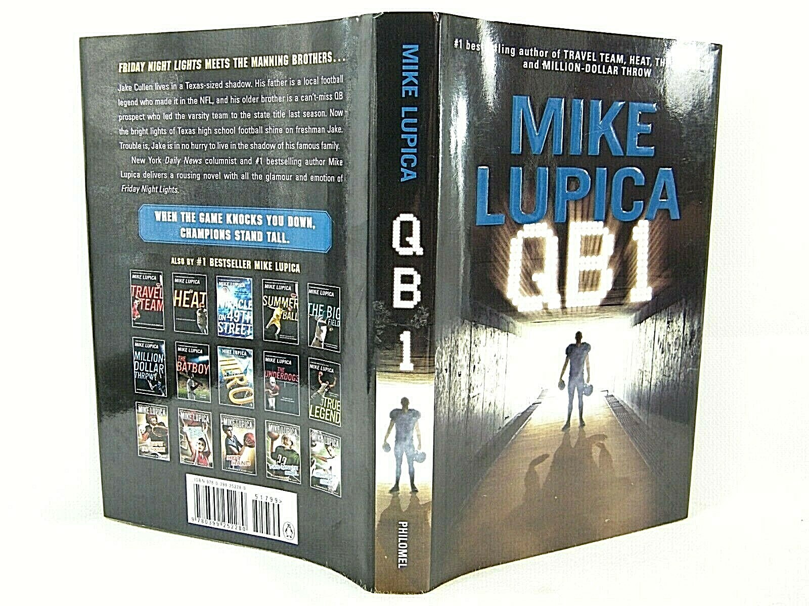 Qb 1 by Mike Lupica (2013, Hardcover) VG 1ST 'FLAT SIGNED ...