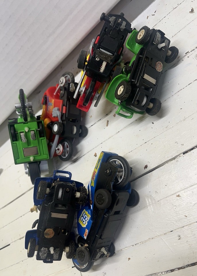 Vintage ATV Motorcycle Slot Car, Tested, 2 In Front Don’t Work, #S9 | eBay