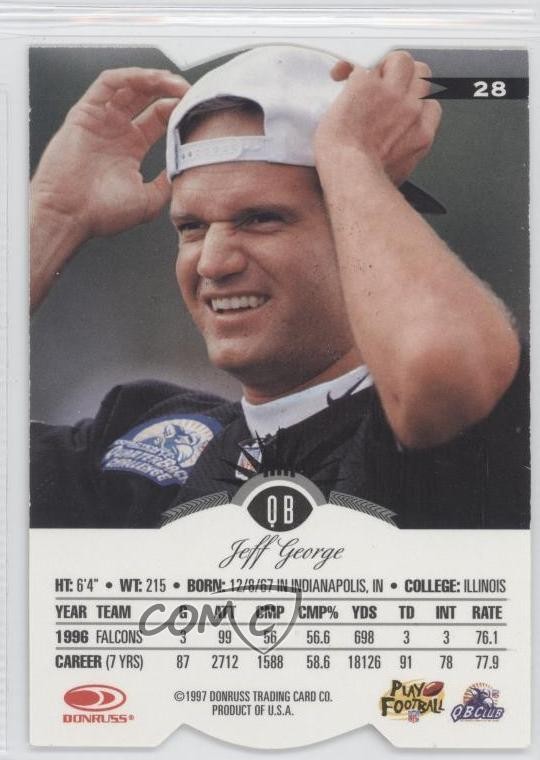 1997 Leaf Fractal Matrix Die-Cut Jeff George #28 | eBay