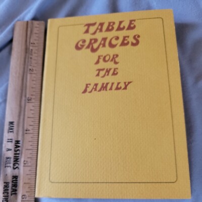 VTG Table Graces for the Family 1964 Prayers Holidays Religious ...