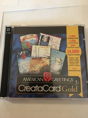 American Greetings Creatacard Gold Version 3 [CD-ROM] Windows 95/98 ...