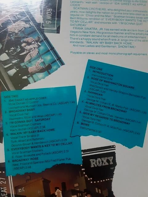 MISP Dora Hall Rose On Broadway record LP 1979 Scatman Crothers Frank ...